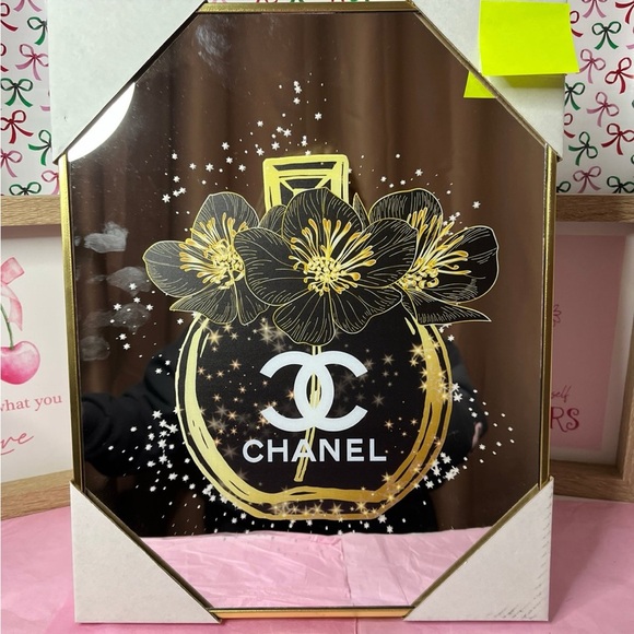 design district | Art | Chanel Perfume Mirror Wall Art | Poshmark